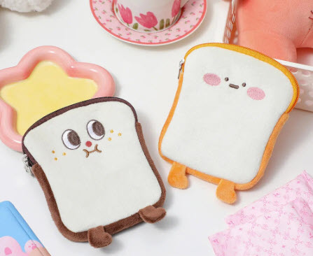 Plush Toast Pencil Case/Wallet/Pouch – Kukoo Kawaii